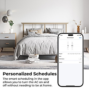 Renogy 8,000 BTU Portable Air Conditioners, WiFi Enabled, Remote Control, Cooling, Dehumidifier, Fan & Sleep Modes 4-in-1 Portable AC, Cools Up To 300 sq. ft, White