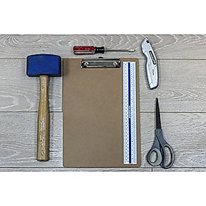 Rok Hardware Measuring Plastic Flexi 12" Easy Read English Metric 305 mm Ruler Converter, ROKRULER2