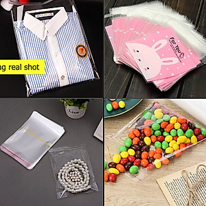 12” x 16” Large Resealable Cellophane Bags 200 pcs, Self Sealing Clear Bags for Packaging Products Self-adhesive Cello Bags for Clothes, T-shirts, Pants and Gifts, 200 ct in Bulk