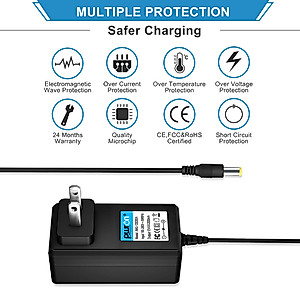 PwrON 12V Replacement AC to DC Adapter Compatible with Casio Piano Keyboard AD-A12150LW / AD-A1215LW PX-130 PX-350 PX-160 PX-150 CDP-120 CTK-6000 CTK-6300 CTK-7200 CDP-135 WK-6500 WK-6600 AP-220