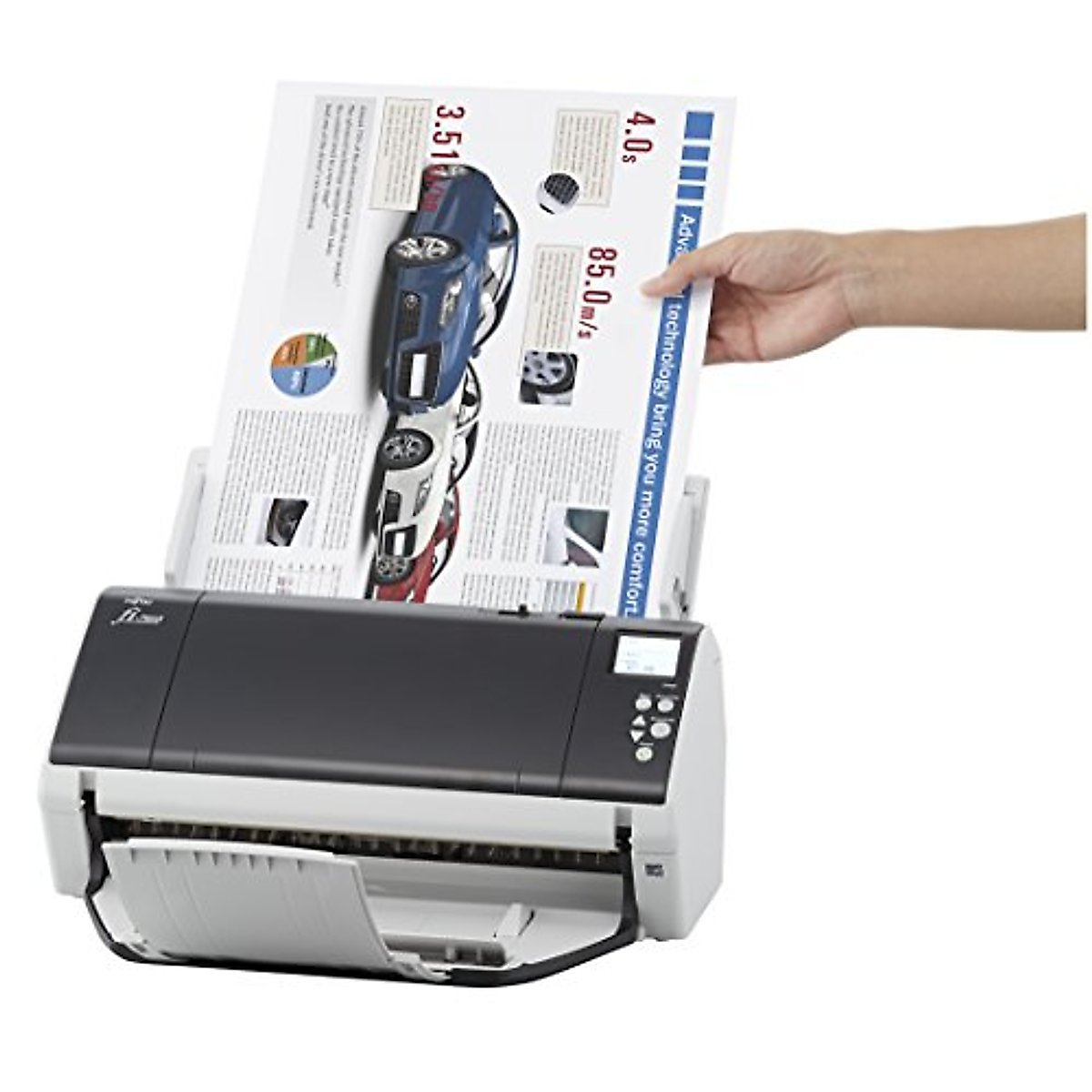 Fujitsu fi-7460 Wide-Format Color Duplex Document Scanner with Auto Document Feeder (ADF)