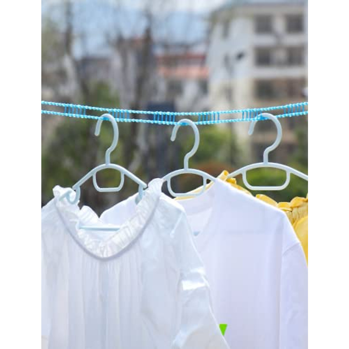 Cafurty 3 PCS Clothesline Clothes Drying Rope Portable Travel Clothesline Adjustable for Indoor Outdoor Laundry Clothesline, Windproof Clothes Line - 5M