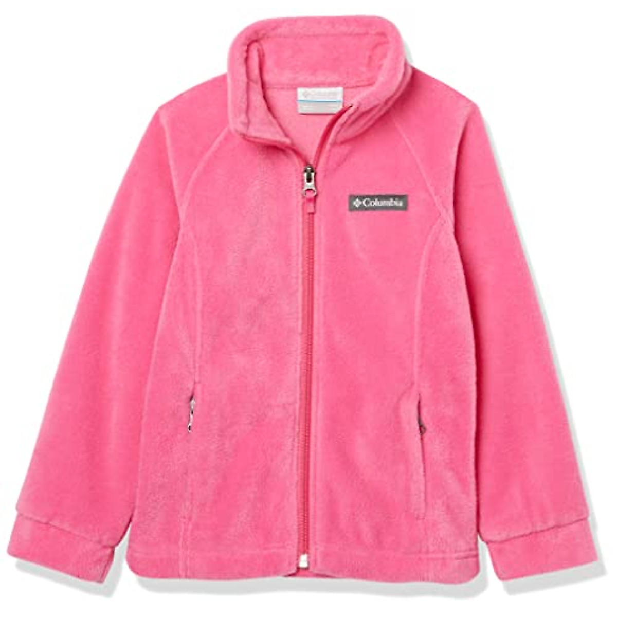 Columbia unisex-baby Benton Springs Fleece Jacket, Pink Ice, 12-18 Months