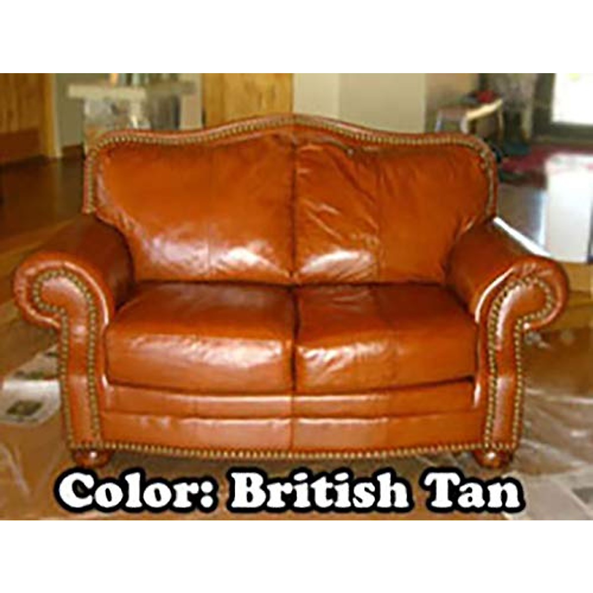 Leather Max Large 8 Ounce Jar Leather and Vinyl Repair Kit - Refinish Your Furniture, Jacket, Sofa or Car Seat, Super Easy Instructions, Restore Any Material, Bonded, Pleather, Genuine (Black)