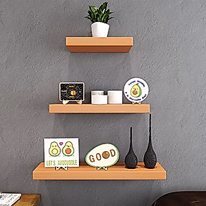 Creatart Wooden 3 Tiered Tray Stand with 8 Pieces Summer Avocado Tiered Tray Decor Set Round Wood Tiered Serving Tray for Food Kitchen Table Centerpieces Decorative Tray (Avocado)