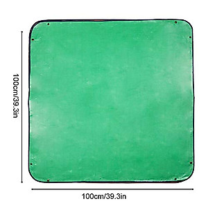 2Pack Plant Repotting Square Mats,39.3Inch Foldable Garden Transplanting Work Cloth,Waterproof Dirty Catcher Gardening Succulent Potting Tarp for Indoor Bonsai Succulents Plant Care (Green)