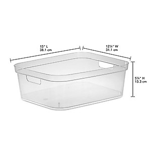 Sterilite BIN Storage Clear Short 13248608