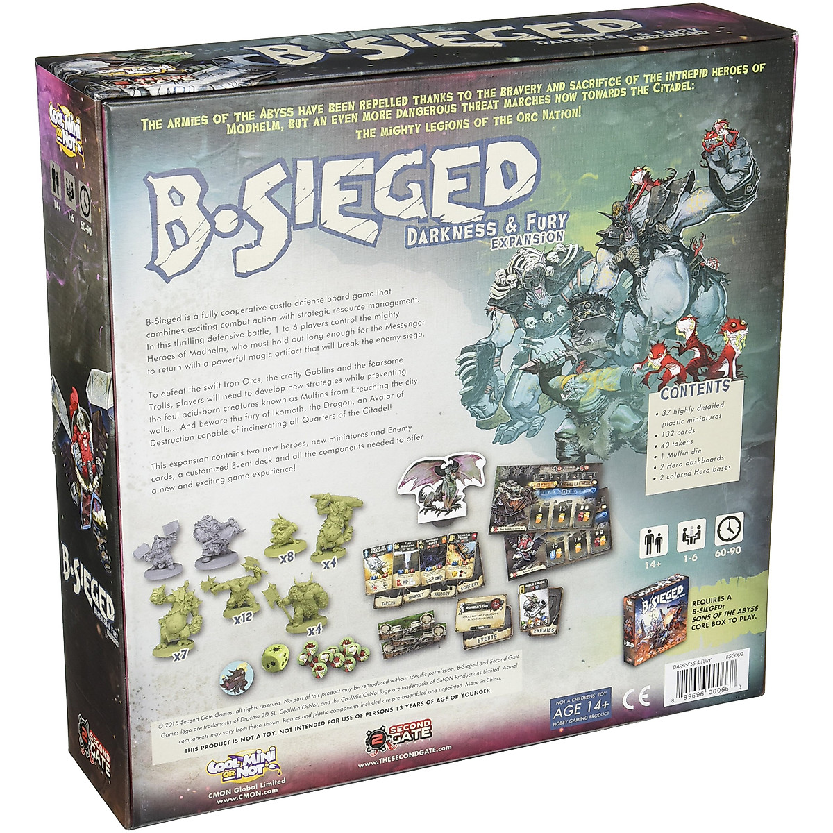 B-Sieged Darkness & Fury Board Game Expansion