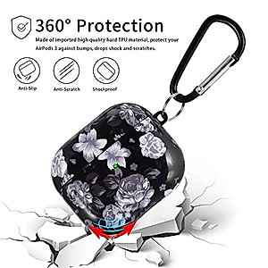 AirPods 3rd Generation Case - KOREDA AirPods 3 2021 Case Cute Printed Design for iPod 3 Earbuds Protective Case Cover Women Men, Wireless Charging Case with Accessories Keychain for Apple AirPod Gen 3