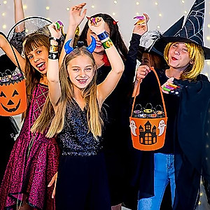 144PCS Halloween Party Favors, 18 Pack Prefilled Small Witch Cauldron Halloween Toys Bulk for Kids Halloween Goodie Bag Fillers/Halloween Gifts Party Supplies Prizes/Non Candy Halloween Trick or Treat