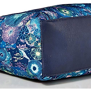 Sakroots womens Bag in Eco-twill, Large & Roomy With Zip Closure, Sustainable Durable Design, Lining Made fro tote, Royal Blue Seascape, One Size US