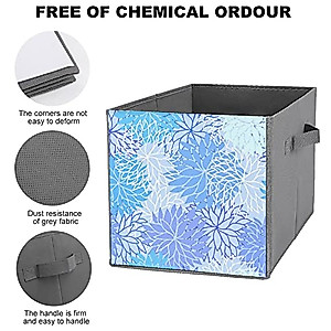 Camo Dahlia Large Cubes Storage Bins Collapsible Canvas Storage Box Closet Organizers for Shelves