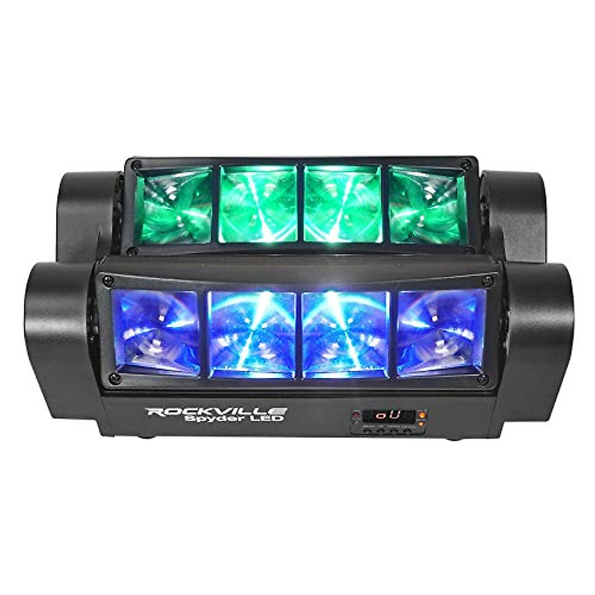 Rockville Spyder LED (8) Beam Moving Head Motorized DMX DJ/Party/Club Pro Light