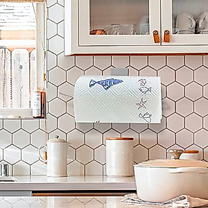 Diesisa Paper Towel Holder Under Cabinet, Adhesive Paper Towel Holder for Kitchen Paper Towel Rack & for Plastic Food Wrap, 11 inch Kitchen Roll Holder Under Cabinet - 3 Pack