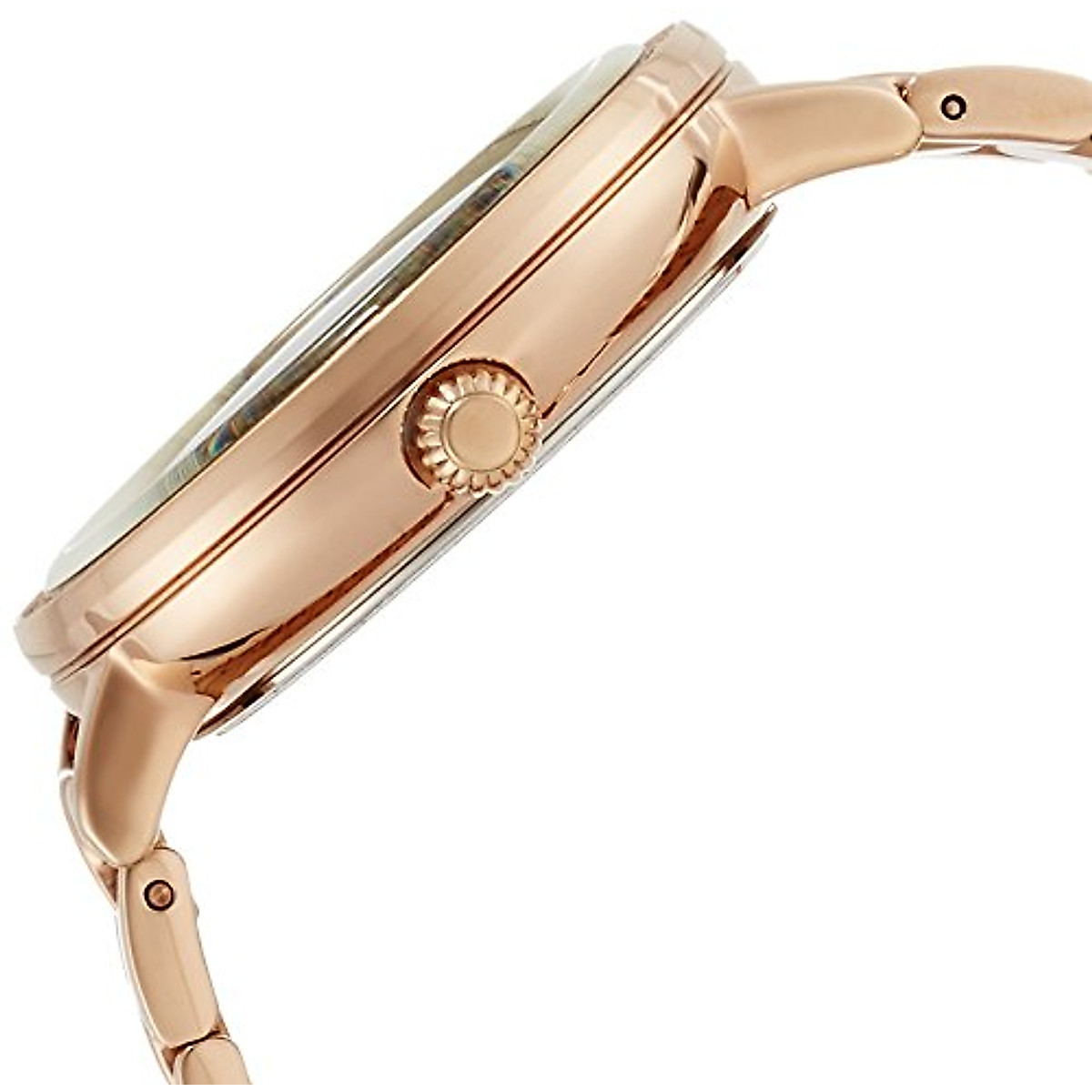 Ted Baker Women's TE4107 "Vintage Glam" Rose-Gold Tone Stainless Steel Rhinestone-Accented Watch