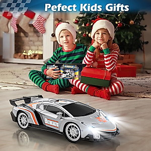 Growsland Remote Control Car RC Cars Xmas Gifts Toys for Kids 1/18 Electric Sport Racing Hobby Rc Crawler Toy Car Model Vehicle for Boys Girls Included Rechargable Batteries