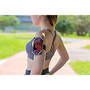 【Bone】 Run Tie Running Armband Phone Holder for Apple iPhone 14 13 12 11 Pro Max Mini XS XR X 8 7 Samsung Galaxy S10 S9 S8 Smartphone, Phone Size 4-6.7" (Black/Arm Size 9.8-15.7")