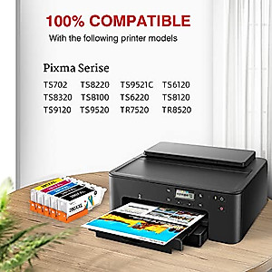 Topkolor 280XXL 281XXL Ink Cartridge Compatible for Canon 280 281 Ink for Printer TR8520 TS6320 TS6120 TR7520 TS6220 TS8120 TS8220 TS9120 TS9520 5 Pack(PGBK Black C M Y)