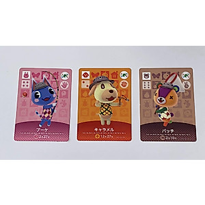 amiibo Animal Crossing Cards 3 Pack Japan Import for Nintendo Switch- Switch Lite- -Wii U-3DS