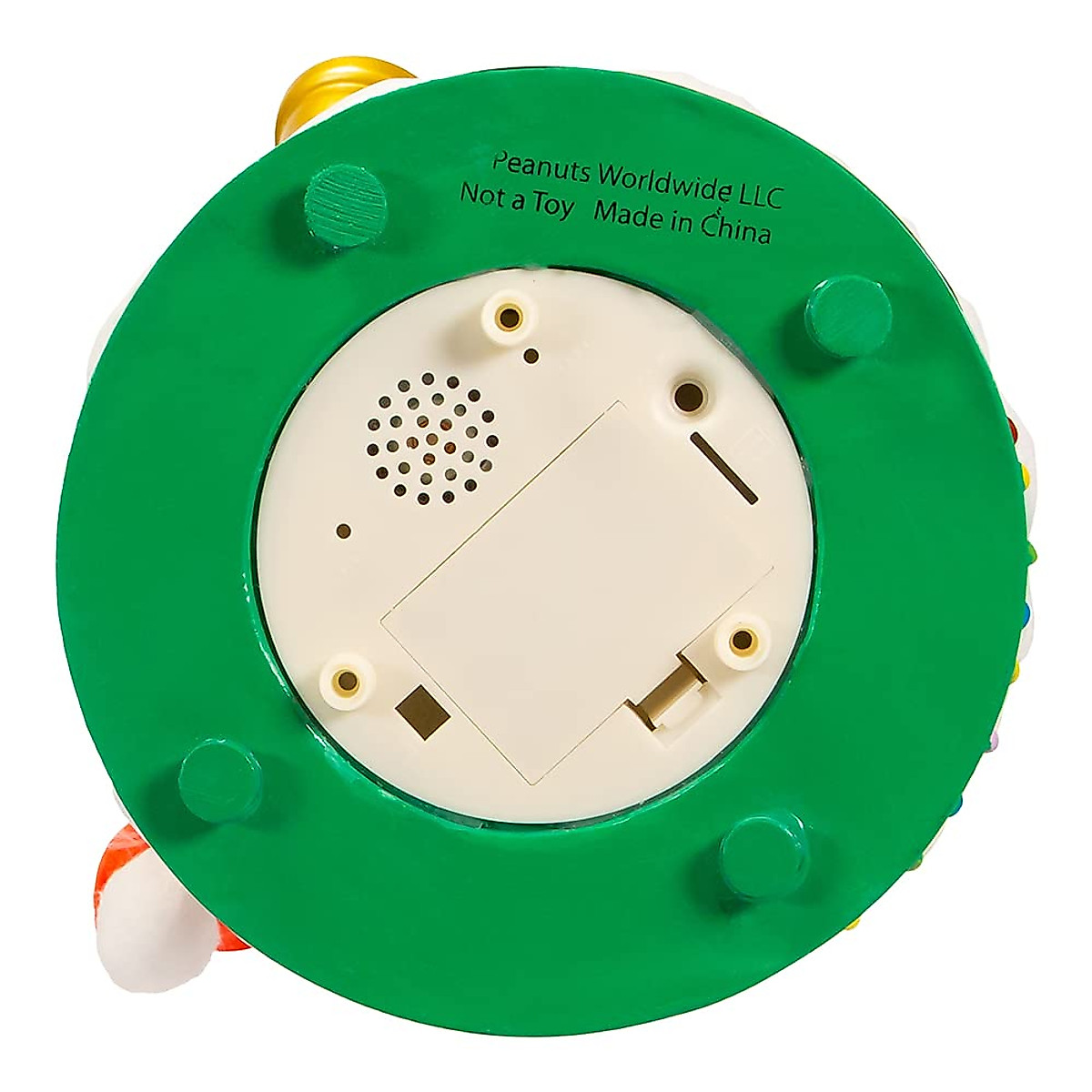 Peanuts Battery-Operated Musical Santa Snoopy Nutcracker, 10-Inch, Multicolored