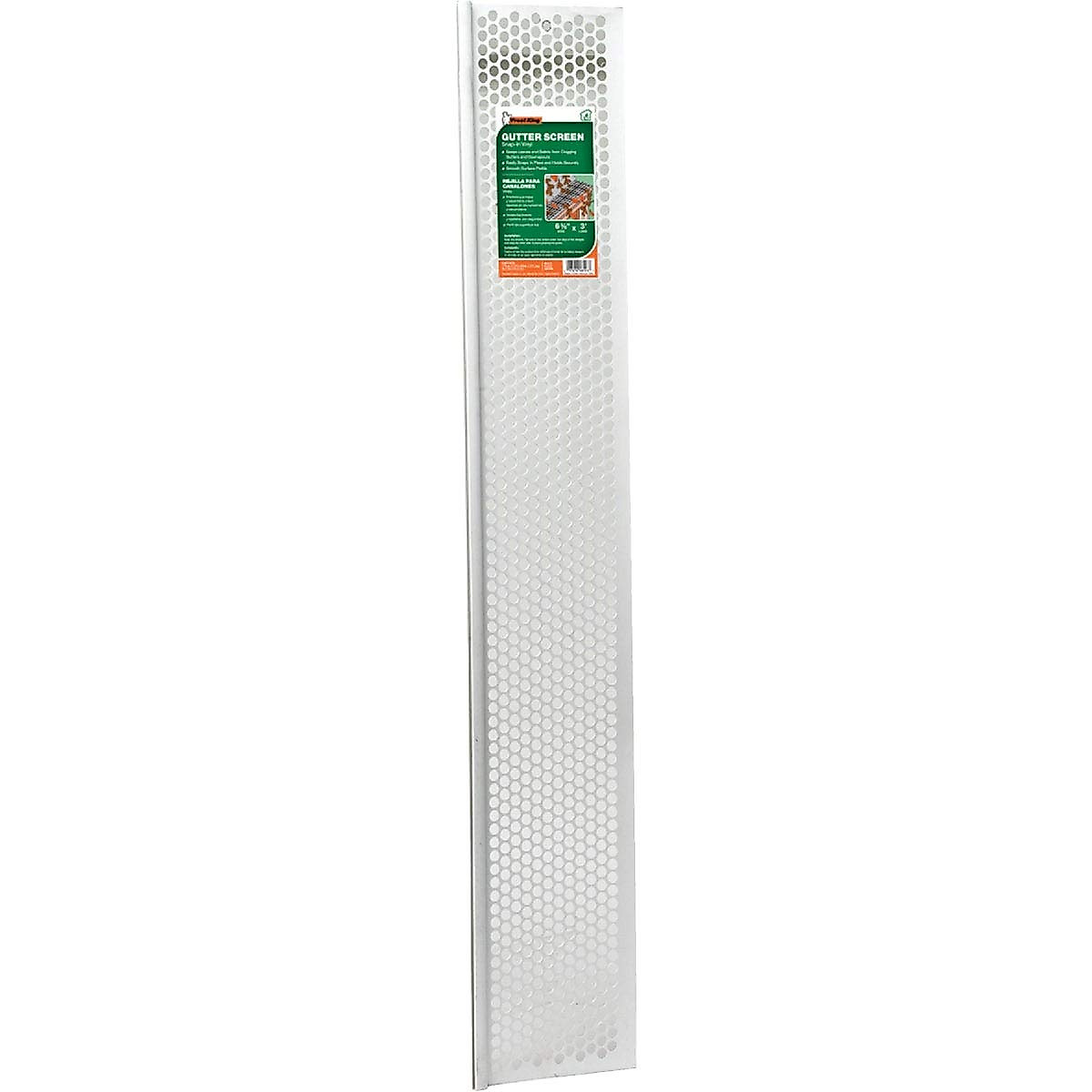 Frost King 36 in. L x 6-5/8 in. W White Gutter Guard Vinyl