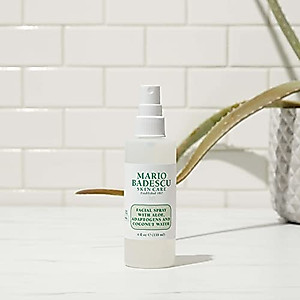 Mario Badescu Setting Facial Spray Mist with Aloe & Coconut Water, Refreshing and Hydrating Makeup Spray, Alcohol Free, Fragrance Free, Dye & Sulfate Free