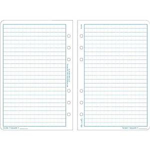 Rite In The Rain Weatherproof Loose Leaf Paper, 4 5/8" x 7", 32# White, Universal Pattern, 100 Sheet Pack (No. 372)