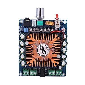 Digital Audio Amplifier Board, 4 Channels 4 x 50W Large Power HiFi Amplifier Board - IC Smart Cooling Digital Amplifier Board