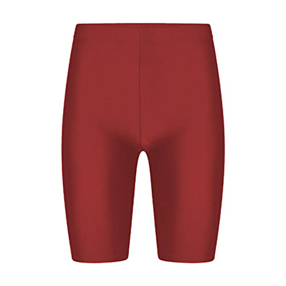 Girls Cycling Shorts Stretchy Dance Gymnastics Sports School Summer Hot Pants Wine