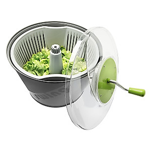 Matfer Bourgeat 5 Gallon Swing Salad Spinner/Dryer, Professional Quality Large Volume Salad Dryer