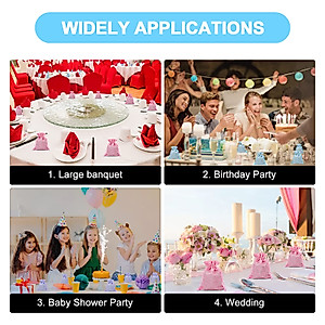 BeiLeiNiceHK 30pcs Small Burlap Bags With Drawstring, Gift Pouches,Drawstring Burlap Bags,Jewelry Bag,Small Gift Bags,Christmas Bags 6 Colors