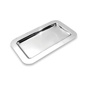 Frieling USA 18/10 Mirrored Finish Stainless Steel Serving Tray, 9.4-Inch by 5.6-Inch