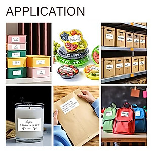 PARLAIM Rectangle Thermal Sticker Labels, 1000PCS Commercial Grade Square Direct Thermal Printer Labels for Address Shipping Label,UPC QR Code, Name Tag, Price Sticker (White)