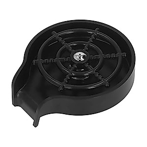 High Pressure Glass Rinser Washer Glasswasher Cleaner Glass Washer Bar Sink for Pub Automatic Washing Equipment Wash Machine Glass Washers (Black)