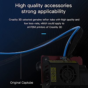 Creality Official 1 Meter Capricorn Teflon Tube PTFE Bowden Tubing 1.75mm Filament, Low Friction for Ender 3/3 Pro/3 V2 Ender 3 Neo/3 V2 Neo/3 Max Neo Ender 5/5 Pro Ender 5 S1 CR-10 CR-6 SE 3D Printer