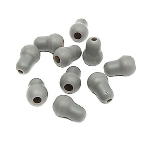 10Pcs Super Soft Earplug Eartips Earpieces Replacement for Littmann Stethoscope Silicone Gray