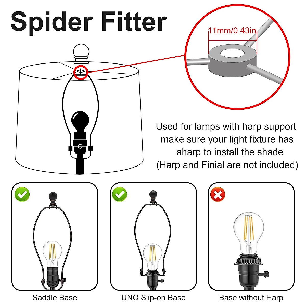 Lamp Shades Set of 2, 11"x 13"x 10" Large Beige Lampshades, Drum Lampshade for Table Lamps Floor Lamp, Natural Linen Fabric Replacement Lamp Shade, Hand Crafted Medium Lampshade, Easy Assembly