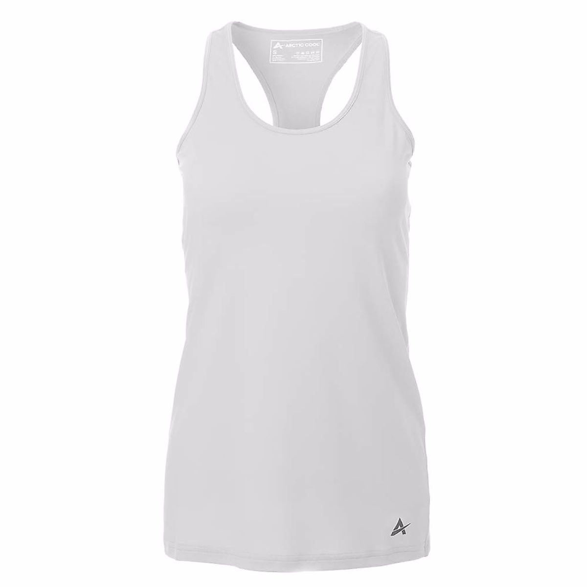 Arctic Cool Women's Tank Instant Cooling Moisture Wicking Performance UPF 50+ Tank Top | Lightweight Breathable Tank for Running, Workout, Exercise, Yoga, Fishing, Arctic White, L