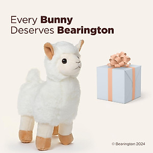 Bearington Lil' Alma Small Plush Stuffed Animal Llama, 7 inches