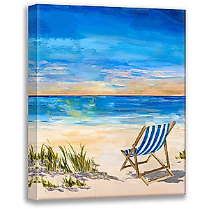 ArtDirect Sling Back Summer II 15x18 Gallery Wrapped Canvas Museum Art by DeRice, Julie