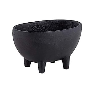 Small Cast Iron Footed Serving Bowl, 5 Inch (W)
