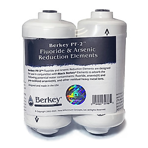 Berkey Authentic Berkey PF-2 Fluoride and Arsenic Reduction Elements (Set of 4 Elements