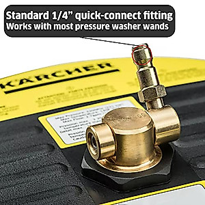 Karcher Universal 15" Pressure Washer Surface Cleaner Attachment, Power Washer Accessory - 1/4" Quick-Connect, 3200 PSI