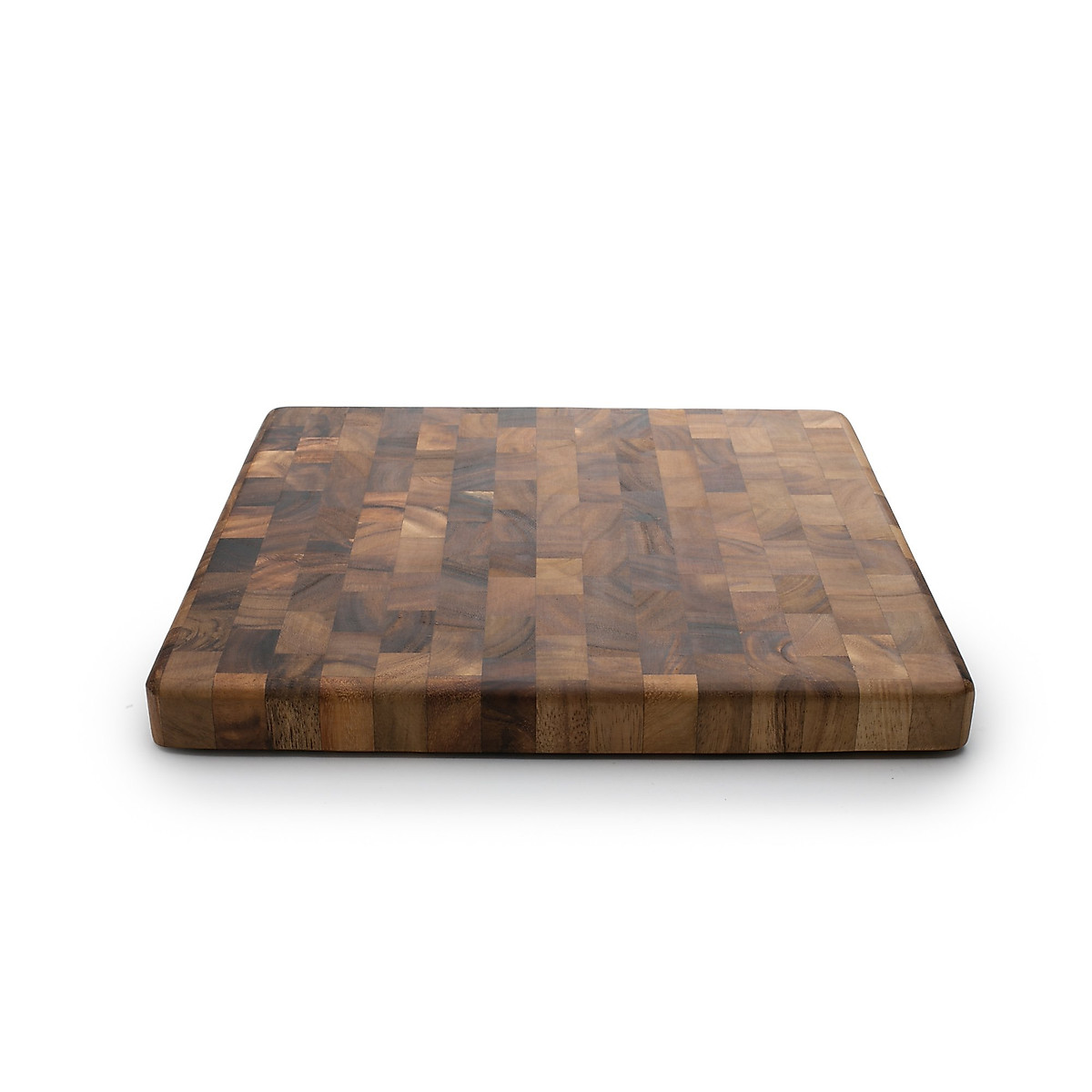 Ironwood Gourmet 28218 Square Charleston End Grain Chef's Board , Acacia Wood 14" Square