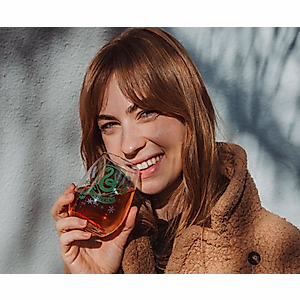 Silver Buffalo Harry Potter Hogwarts House Colors 12-Ounce Stemless Wine Glasses, Set of 4 | Holds 20 Ounces