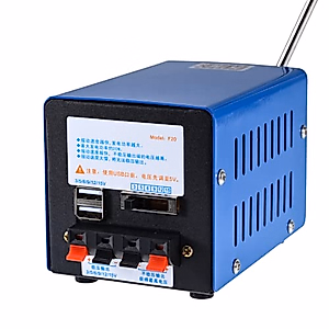 20W Portable Generator Manual Power Supply for Camping Off-grid Emergency Backup Hand Crank USB Charger