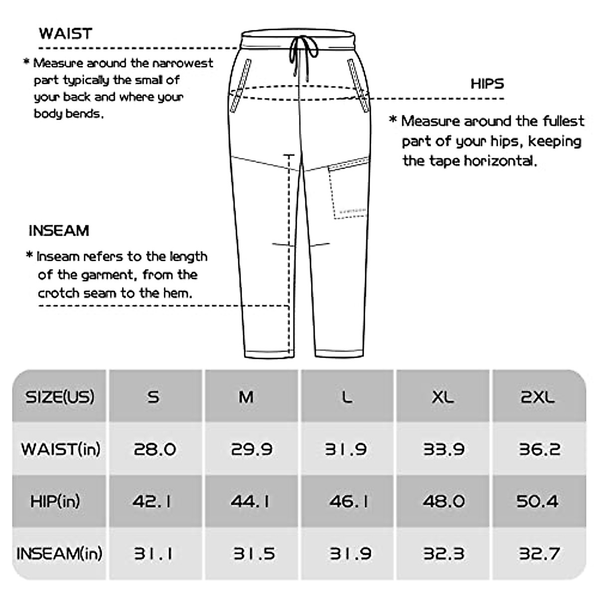 Men Athletic Pants, Lightweight Quick Dry Waterproof Pants K-XL Khaki