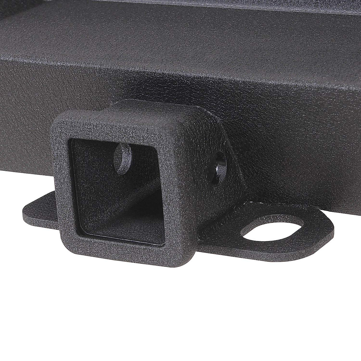 EAG 2007-2018 Jeep Wrangler JK Rock Crawler Rear Bumper with Hitch Receiver D-ring Shackle