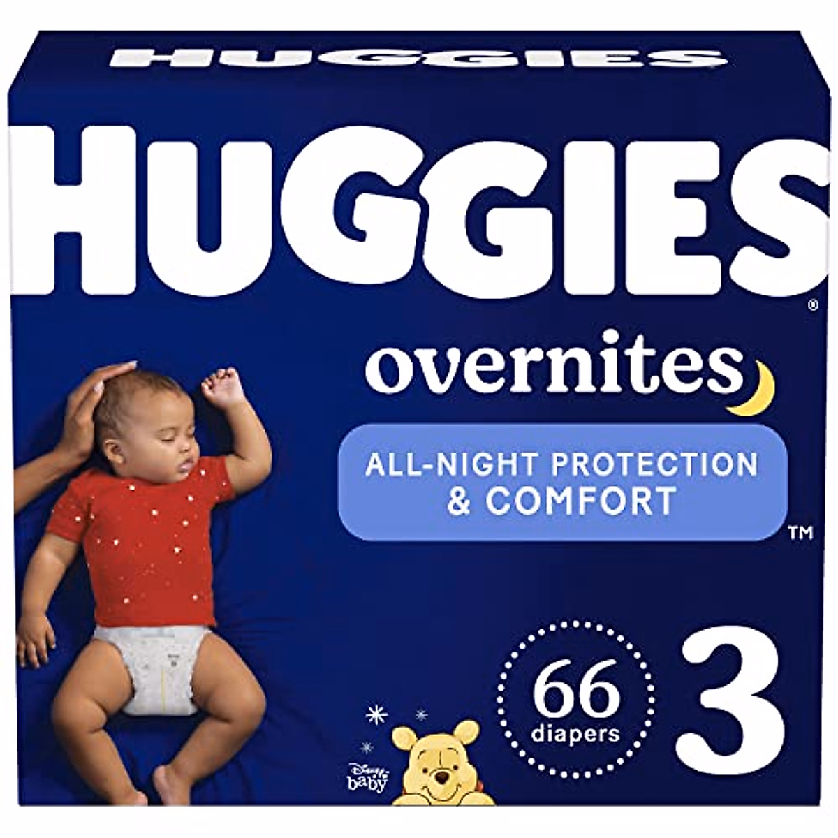 Huggies Overnites Diapers, Size 3