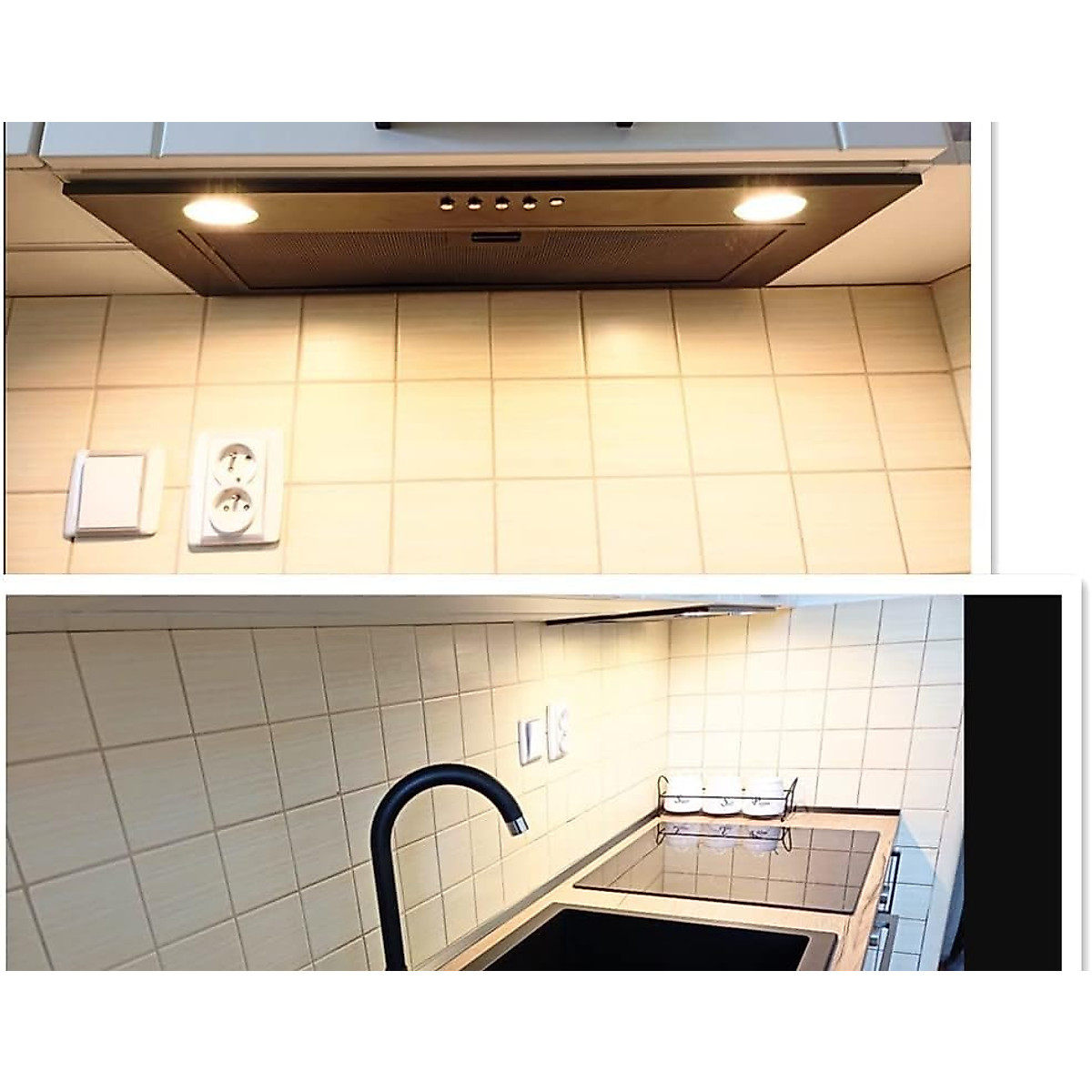 LPSAFP LED Range Hood Bulb, Cooktop Recessed Lighting, 2.45-Inch Calibre, 2-Inch Opening, Replaces 20W Halogen Bulb, 12V AC/DC Compatible, Natural White Light, 2-Pack